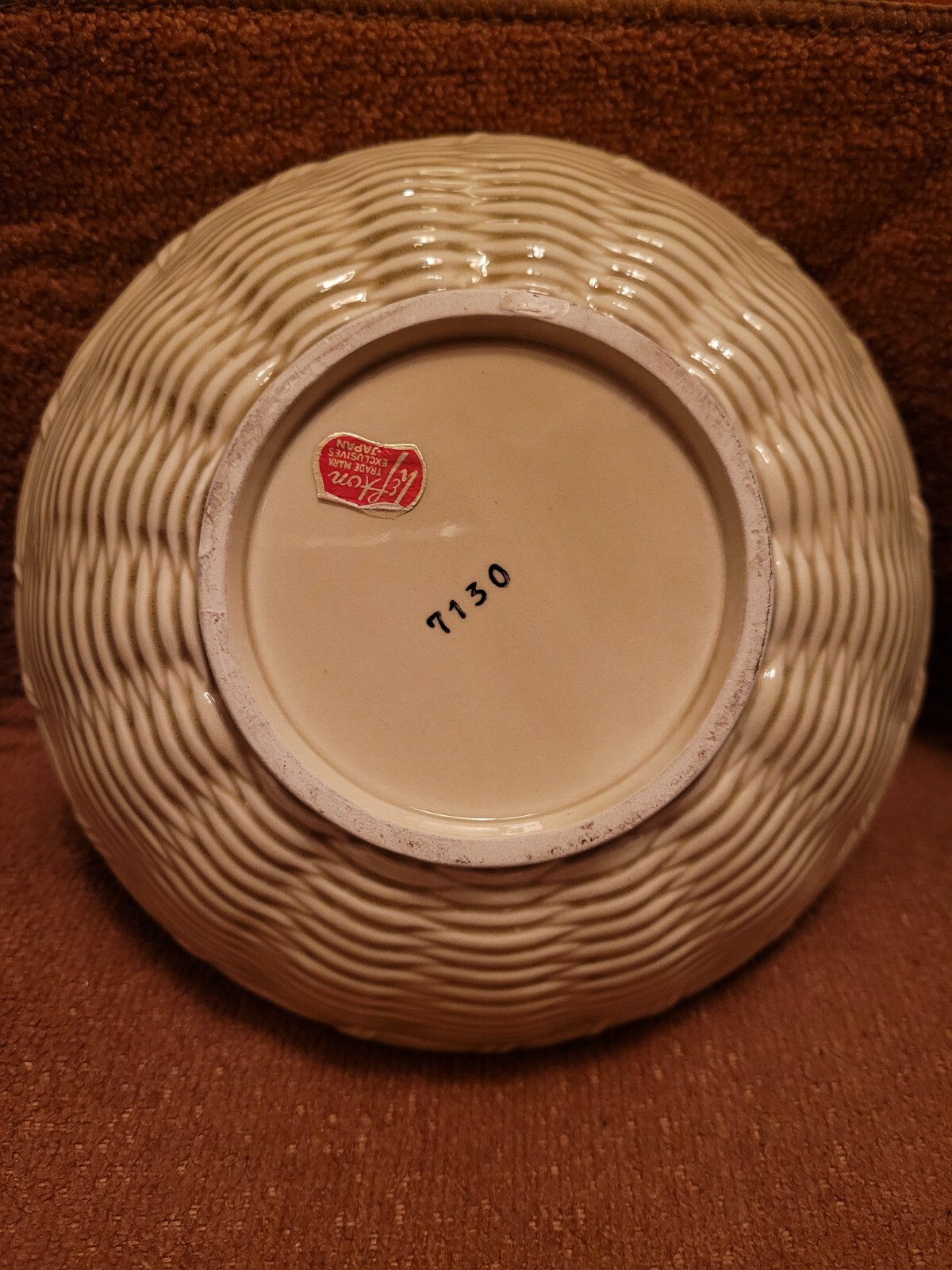 Basket Weave Pitcher& BowlOriginal Lefton mark/stamp. | eBay