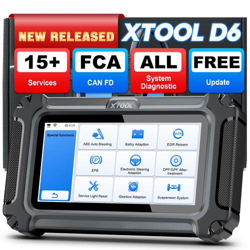 XTOOL D6 Auto OBD2 Scanner Full System Diagnostic Tool Code Reader 15 ...