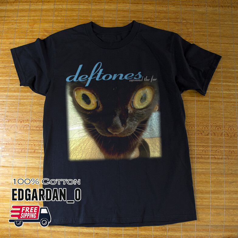 Deftones Around The Fur Funny Black Cat Unisex T-shirt S-5XL Free ...