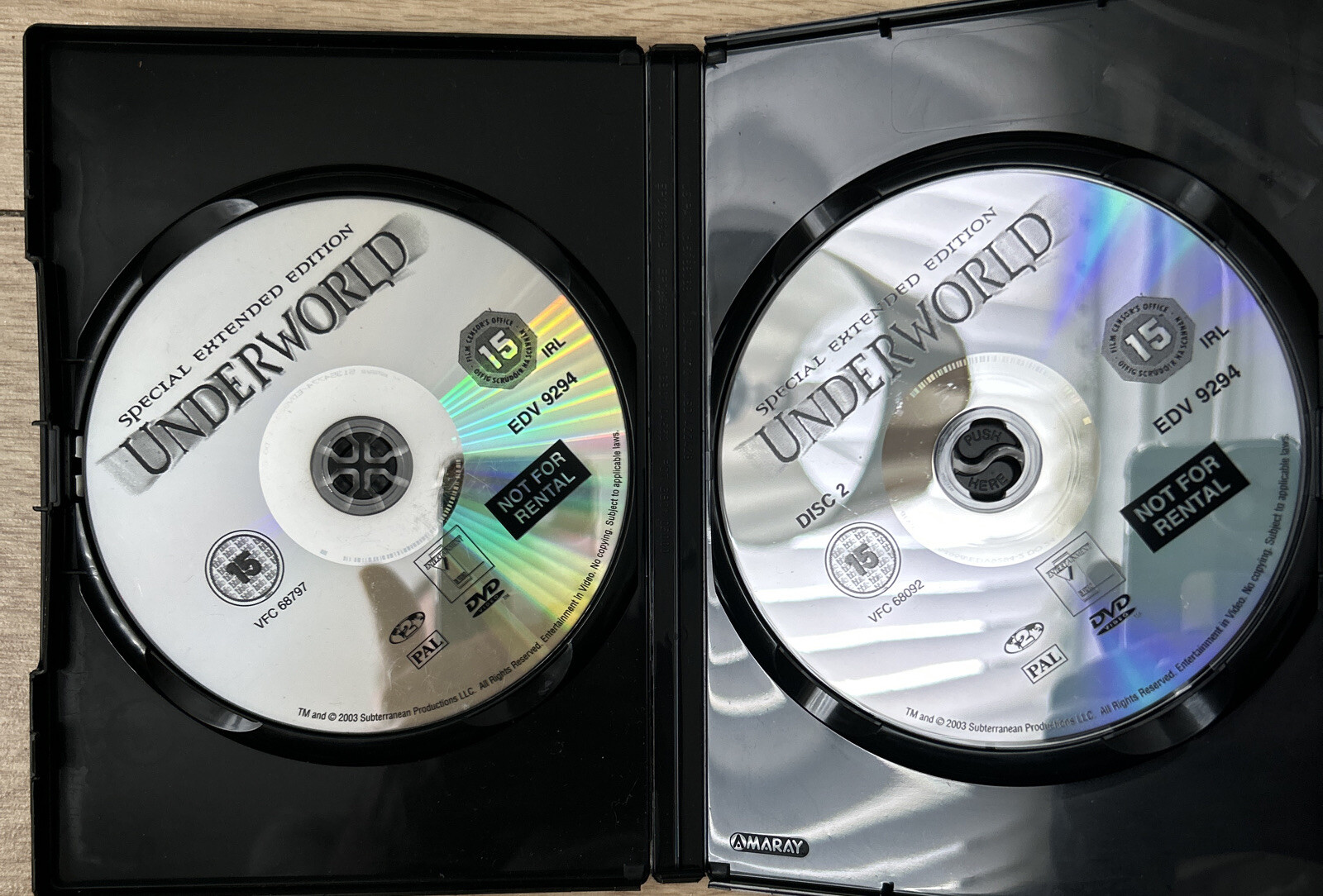 Underworld (2003) DVD, 2-Disc Special Extended Edition, Kate Beckinsale ...