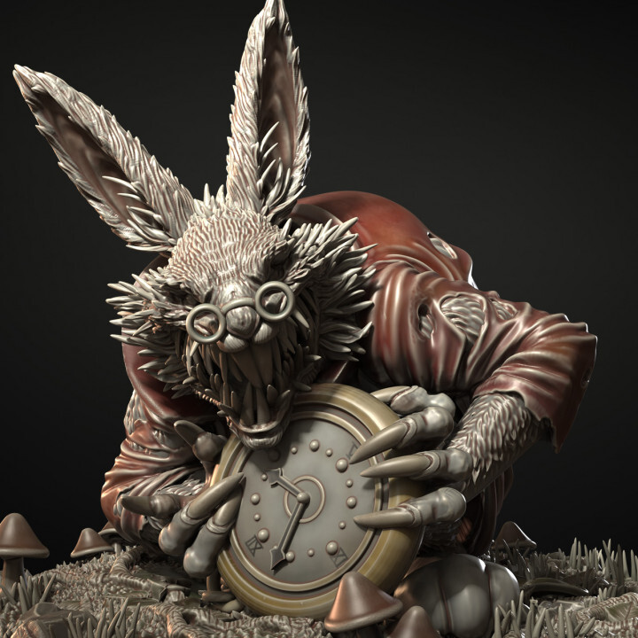 Evil White Rabbit Alice In Wonderland Evil White Rabbit Puppet/toy : 6