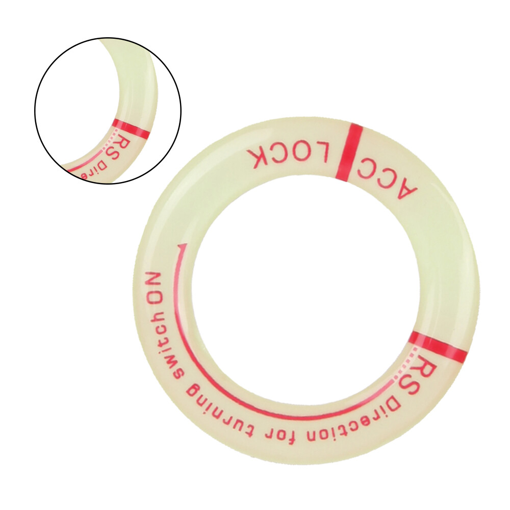 2*Car Ignition Switch Luminous Sticker Rings Fits For Auto Motorcycle ...