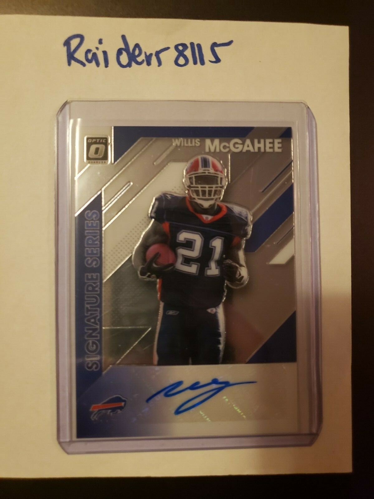 2020 Donruss Optic Willis McGahee Signature Series Auto Autograph #SS ...