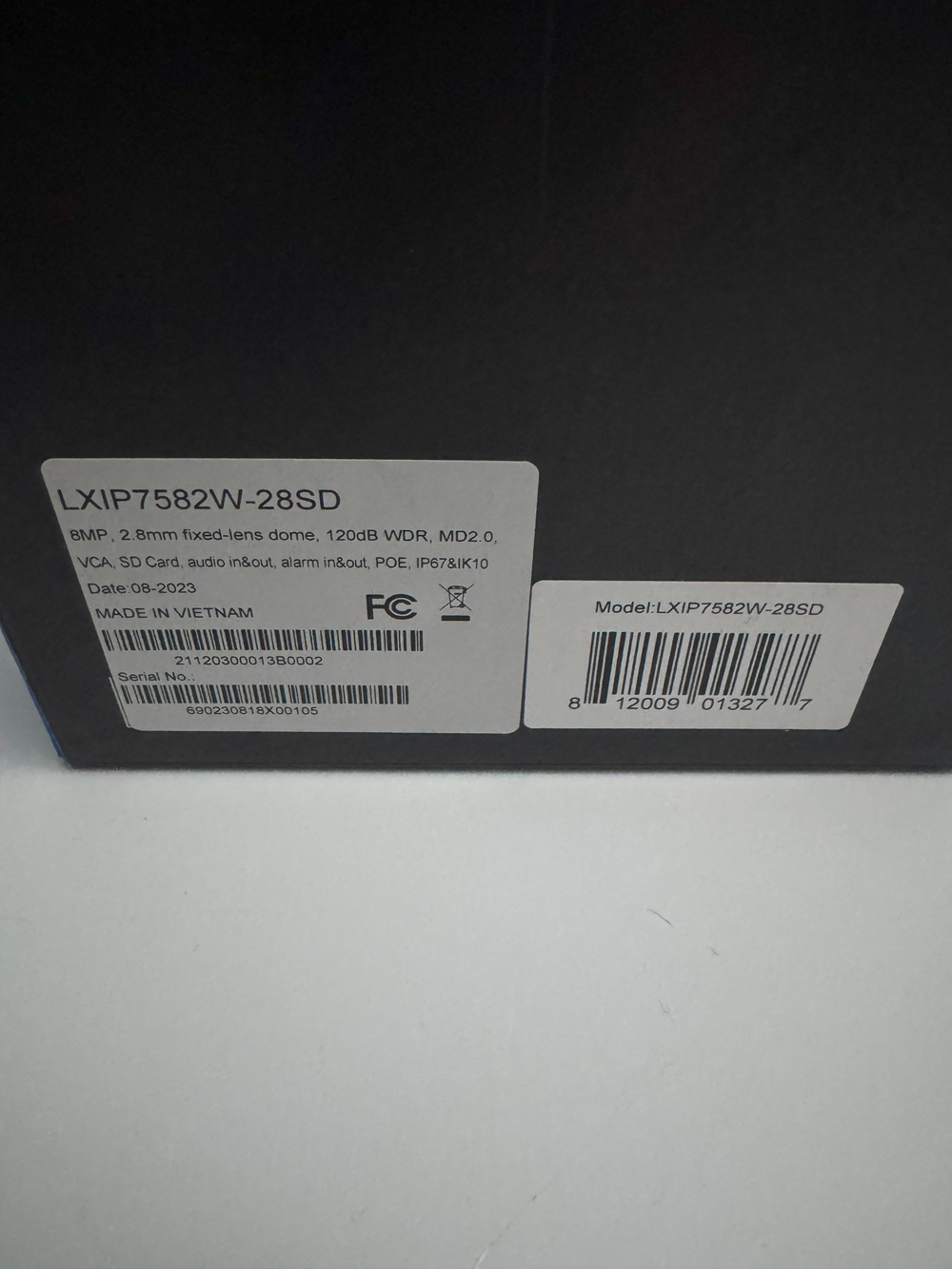 LTS PRO-X 8MP Fixed Dome IP PoE IR NDAA Camera 5 Year Warranty ...