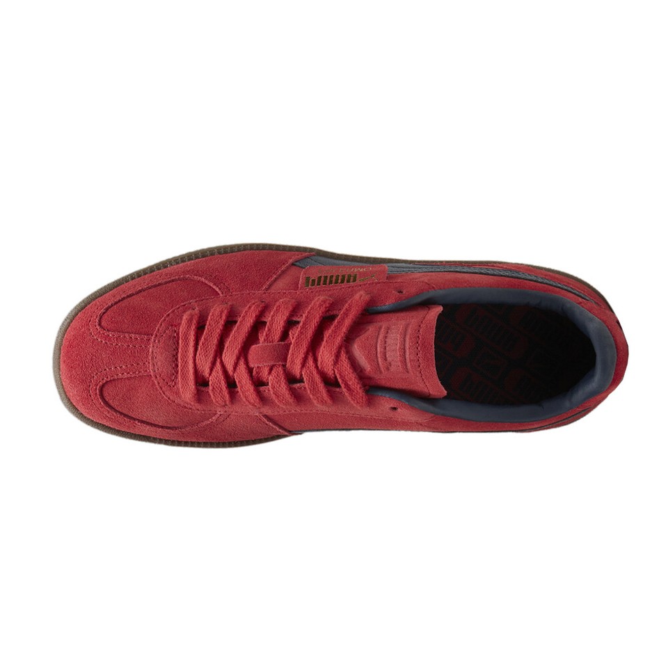 PUMA Palermo Lace Up Mens Red Sneakers Casual Shoes 39646309 | eBay