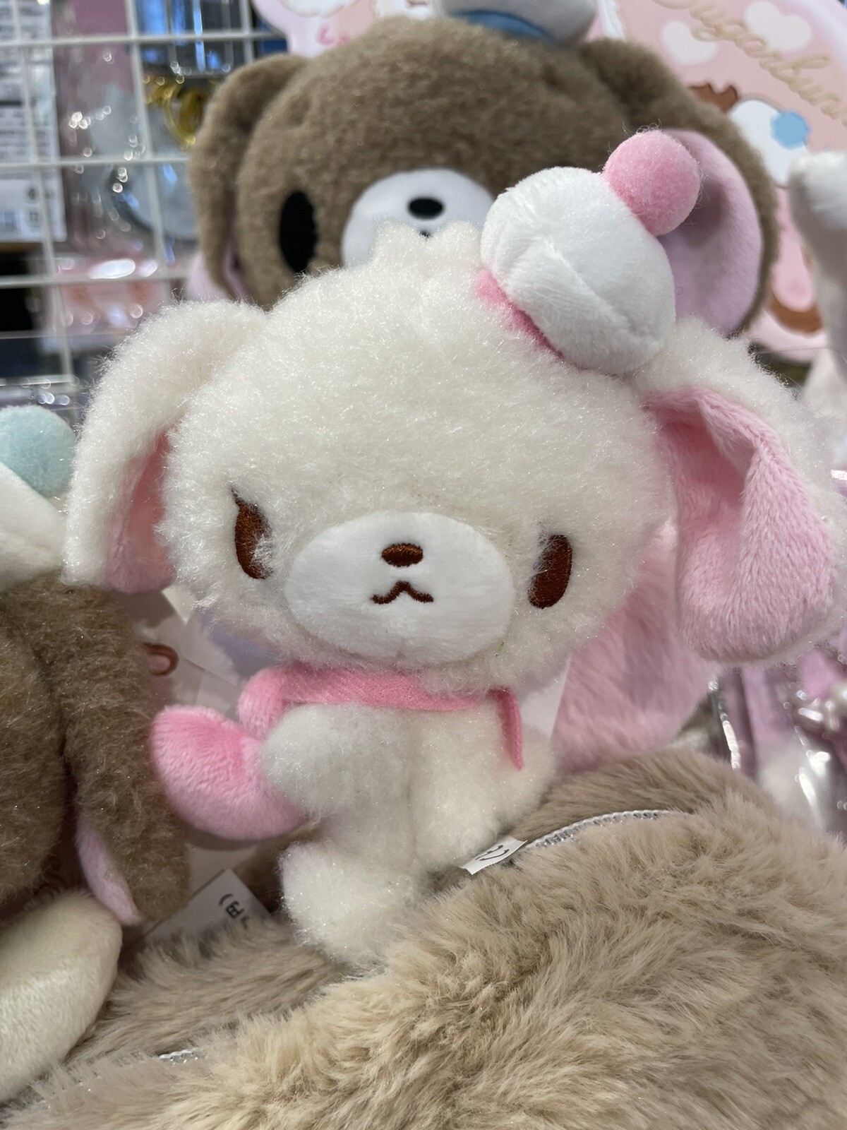 SUGARBUNNIES fluffy Series SANRIO - plush doll With Keychain Shirousa ...