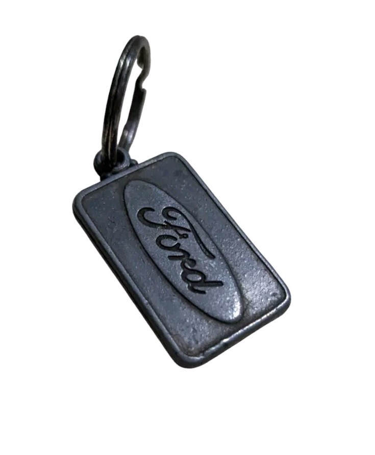 Vintage Ford Keychain Key Ring Automobile Car Pewter Lifetime Service ...