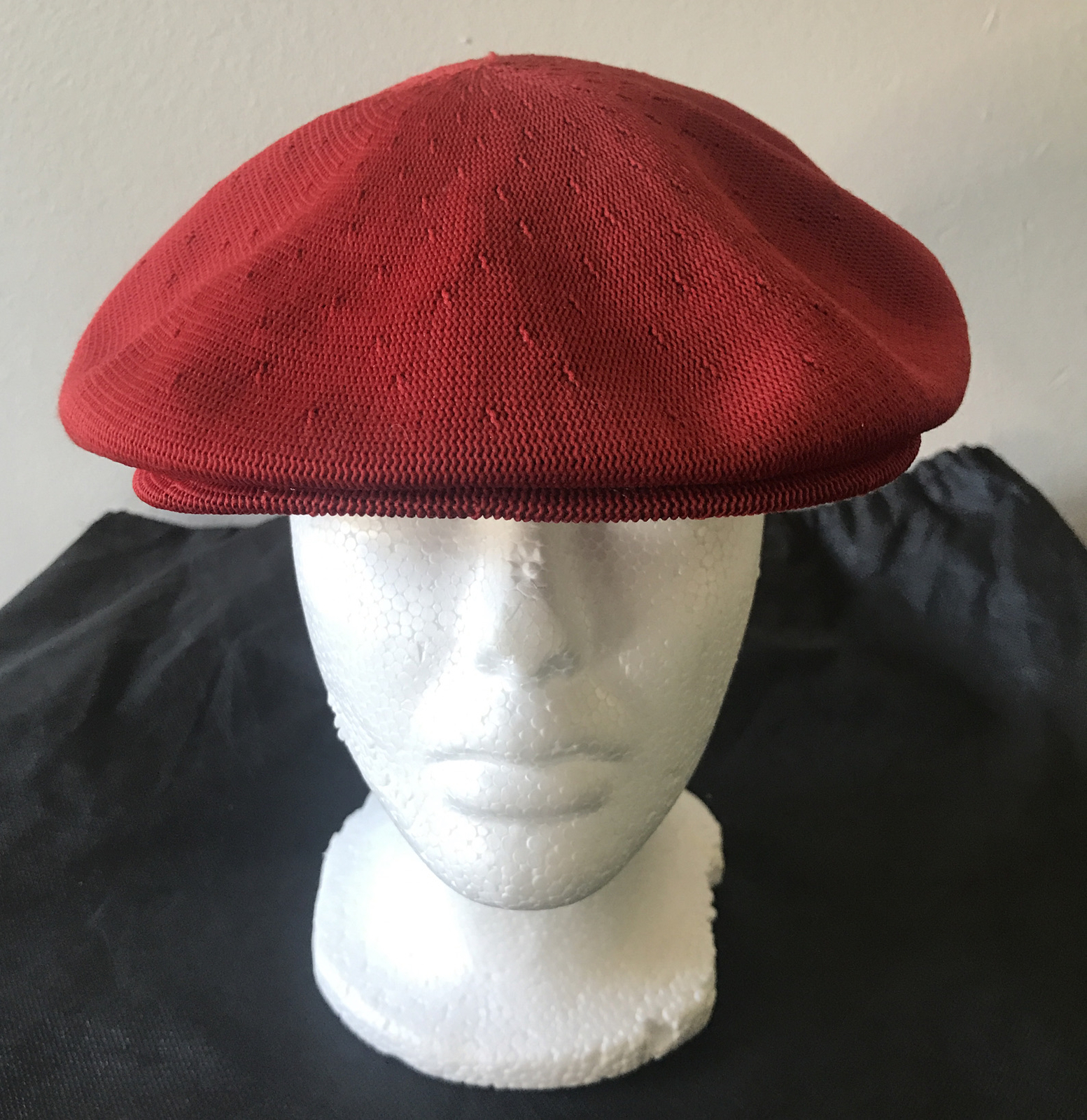 KANGOL Design made In England 504 Vent Newsboy Knit Hat Vibrant Red ...