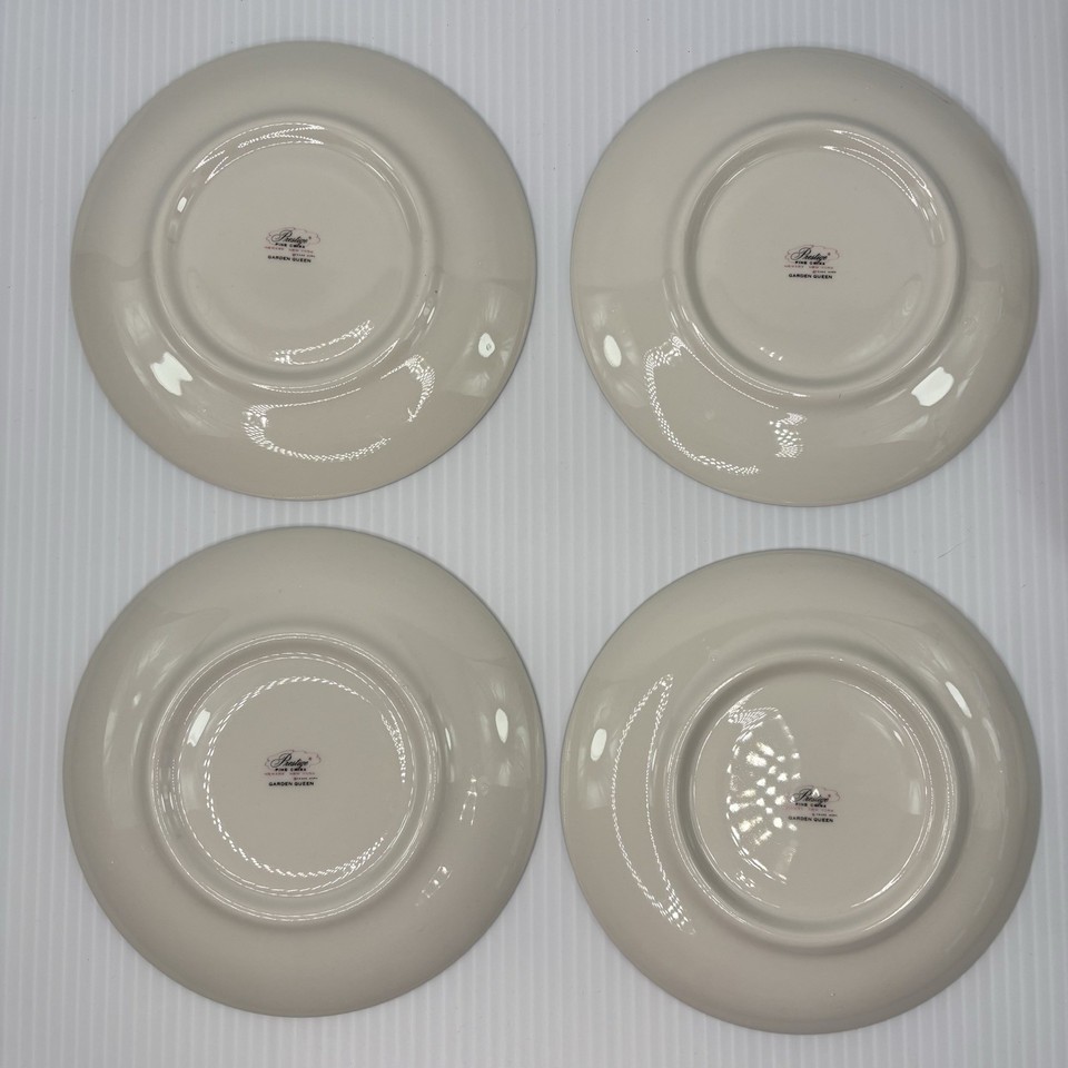 ARCADIAN - Prestige Fine China Garden Queen Teacup & Saucer Set of 4 ...