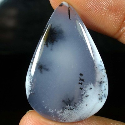44.00Cts 100% Natural Dendrite Opal Fine Gemstone Pear Cabochon 27x 39x 06mm | eBay