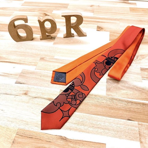 Genuine BANDAI One Piece 15th Limited Necktie Nami Mikan Skull Orange x ...