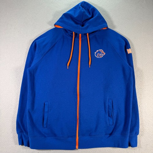 Boise State Broncos Hoodie Sweatshirt Mens Large Blue NCAA Colosseum ...