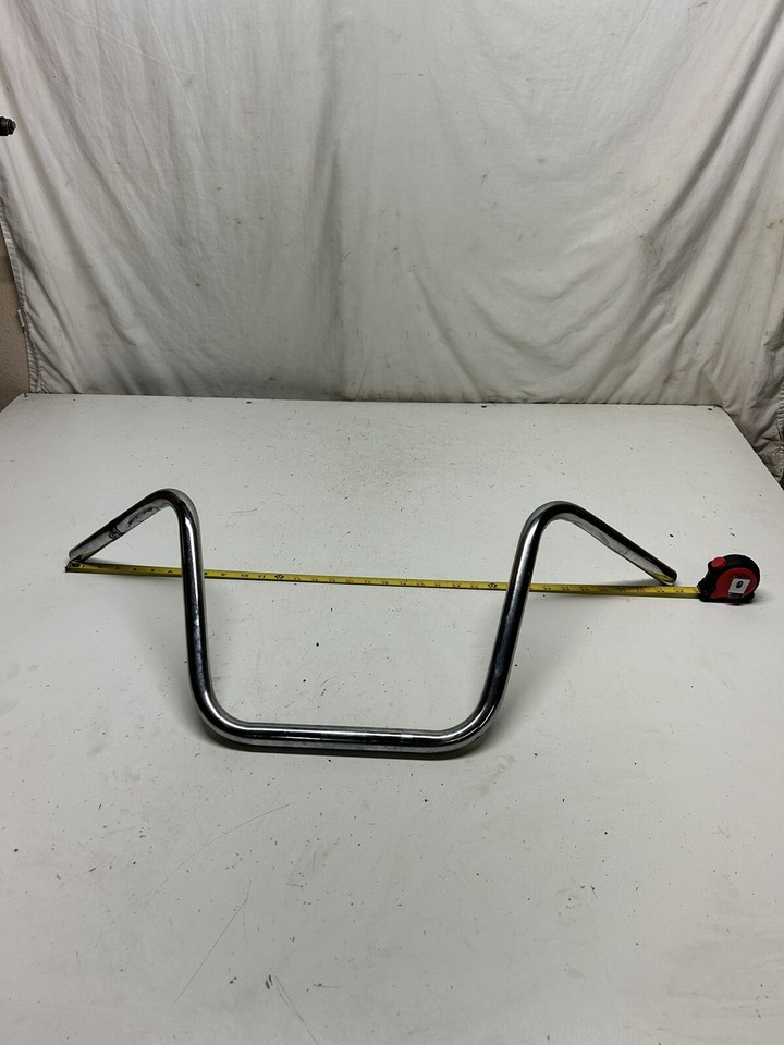 Harley Davidson Motorcycle Ape Hanger Handle Bars 12in Rise STRAIGHT | eBay