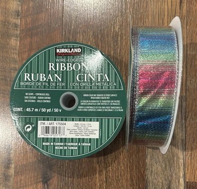 Kirkland Multicolored Wired Ribbon | eBay