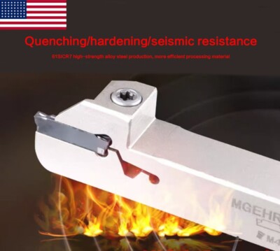 MGEHR1010-1.5 CNC Lathe Turning Tool Holder + MGMN150 Grooving Cut Off ...