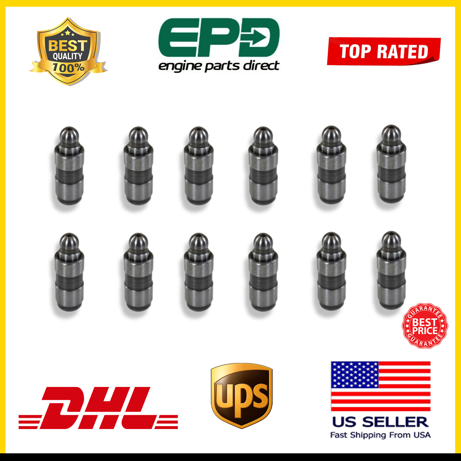 LAND RANGE ROVER 306DT 3.0 HYDRAULIC LIFTERS TAPPET x12 DIESEL ENGINE ...