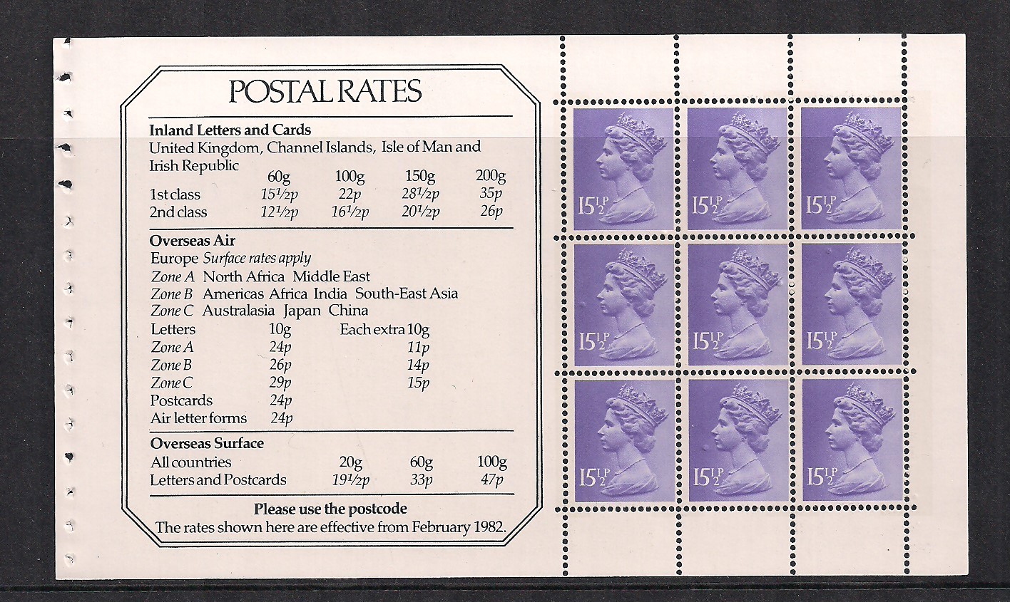 1982 GB QEII EX DX3 PRESTIGE BOOK PANE THE STORY OF STANLEY GIBBONS SG ...