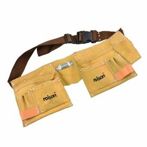 Rolson Heavy Duty 10 Pocket Black Leather Professional Hammer Nail Tool ...