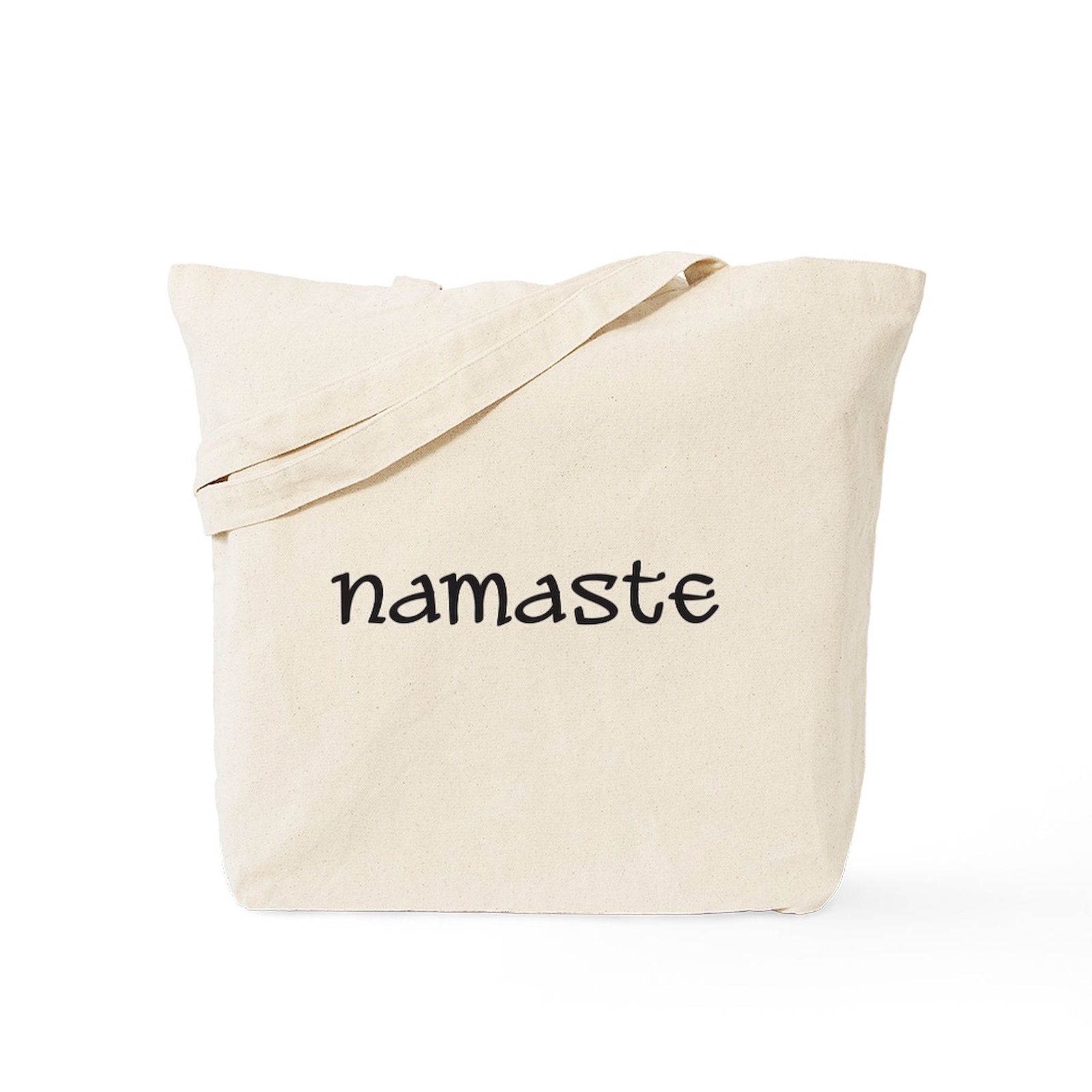 CafePress Namaste Natural Canvas Tote Bag, Cloth Shopping Bag ...