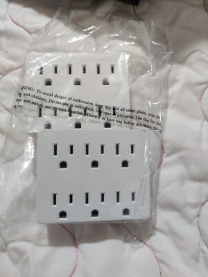 6 OUTLET WALL TAP Splitter Duplicator SET OF 2 : SKU #15SF SMART HOME ...