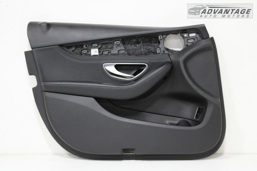 2015-2020 MERCEDES BENZ C300 W205 FRONT LEFT DOOR TRIM PANEL BLACK OEM ...