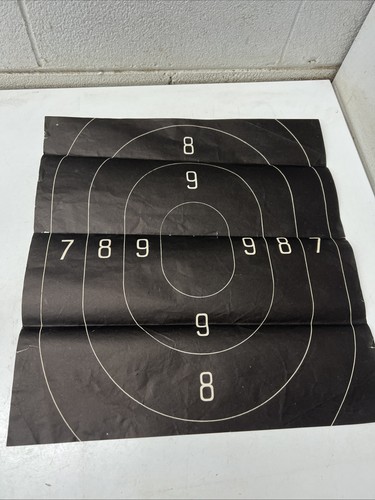 VINTAGE GUN MAKER TARGET ICI AMMUNITION ART SHOOT RANGE HUNTING MANCAVE ...