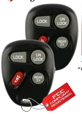 2pk Keyless Entry Remote Car Key Fob Chevy GMC 1999 2000 Cadillac ...