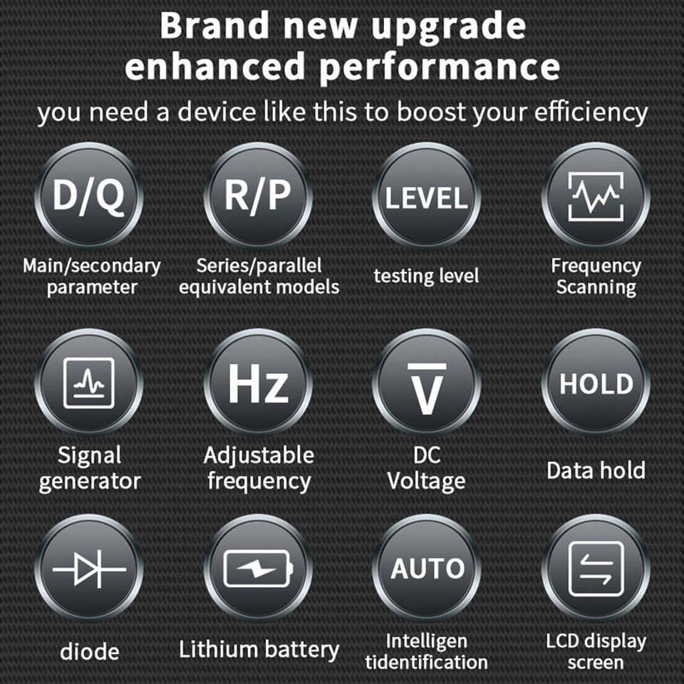 -MD2 Digital Tweezer Meter for Resistance Capacitance Inductance1490 ...