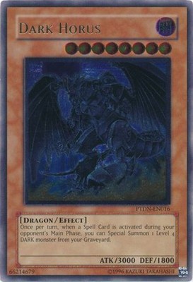 Dark Horus - PTDN-EN016 - Ultimate Rare - Unlimited Edition Near Mint ...