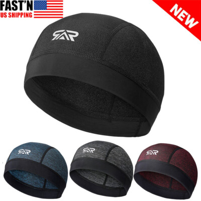 Cooling Skull Cap Motorcycle Helmet Liner Beanie Cap Sweat Wicking ...