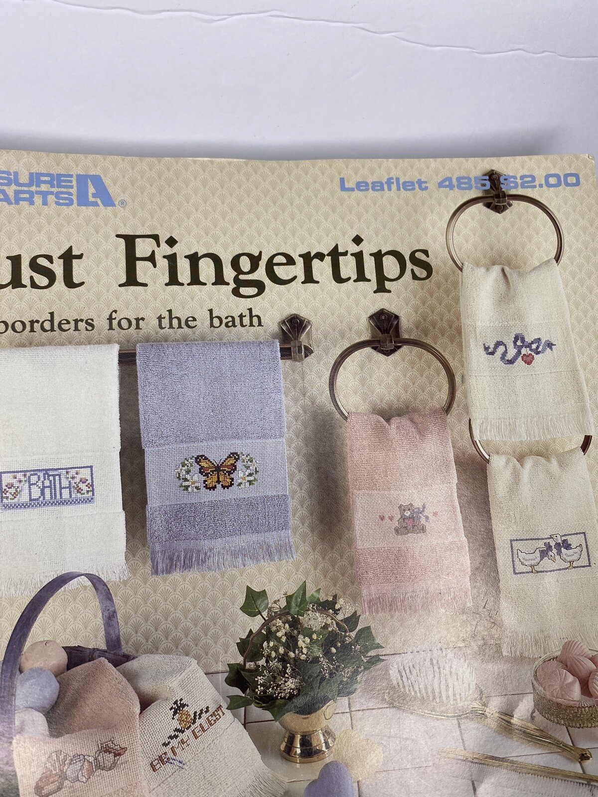 Lot Of 2 Leisure Arts Cross Stitch Leaflets Shells Sea Flowers ...