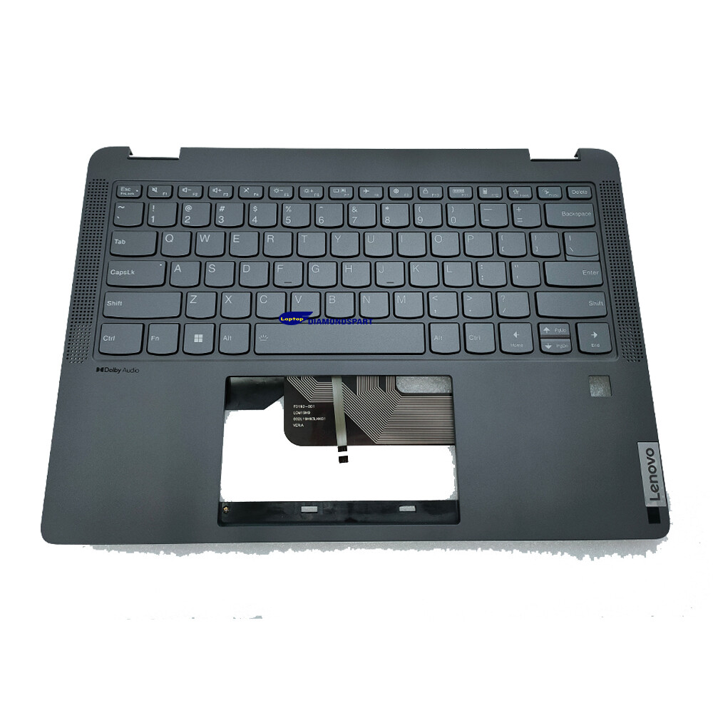 NEW For Lenovo IdeaPad Flex 5 14IAU7 Type-82R7/82TA Palmrest Keyboard ...
