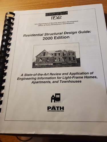 Residential Structural Design Guide 2000 Edition PATH US HUD | eBay