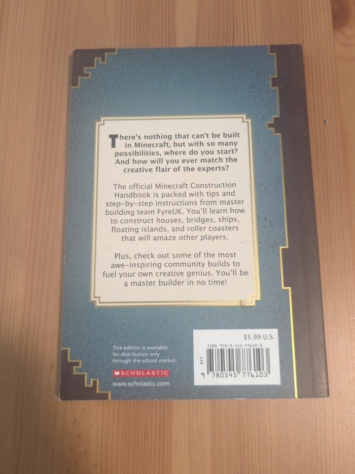 Minecraft: Construction Handbook: An Official Mojang Book by Mojang ...