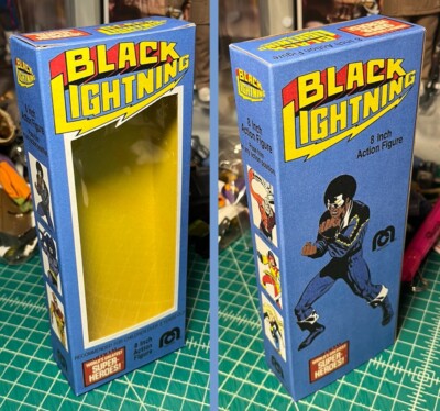 BLACK LIGHTNING 8" CUSTOM MEGO BOX ONLY | eBay