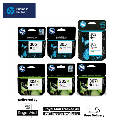 lot-hp-305-305xl-307xl-ink-cartridge-black-color-for-hp-deskjet