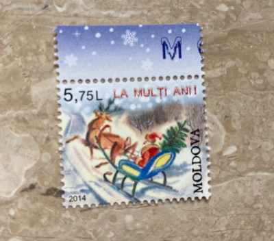 Briefmarke Postmarke Moldawien Moldova postfrisch Weihnachten Neujahr ...