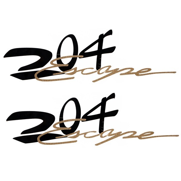 Larson Boat Decals | 204 Escape 11 1/2 Inch Metallic Gold (Pair) | eBay