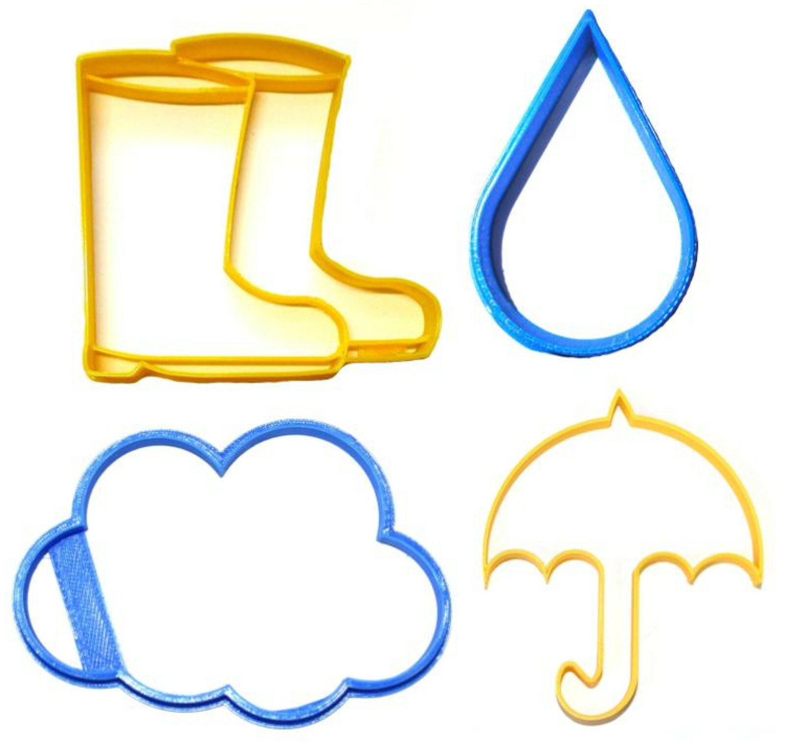 RAINY DAY FUN ACTIVITY RAIN BOOT UMBRELLA RAINDROP CLOUD COOKIE CUTTER ...