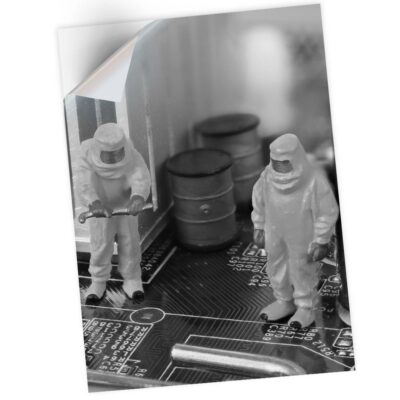 1 x Vinyl Sticker A1 - BW - Computer Technician Geek PC Repairs #37748 ...