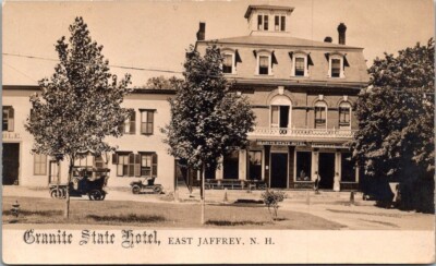Vintage 1909 RPPC Postcard - Granite State Hotel - East Jaffrey New ...