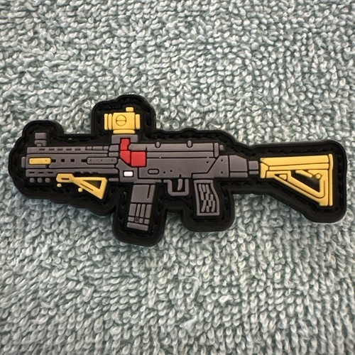 MILITARY AR-15 TYPE MACHINE GUN American Hook & Loop Morale Patch | eBay
