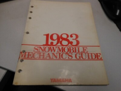 Yamaha Factory Snowmobile Mechanic's Guide 1983 | eBay