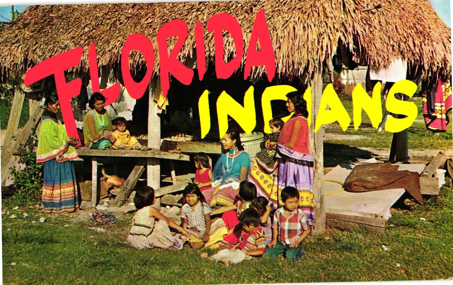 Vintage Florida Seminole Indians Color Postcard by Bud Haymes | eBay