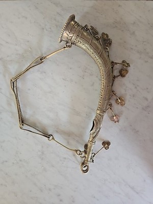 Vintage Handmade India Brass 13" Art Todi Baja Chhattisgarh Traditional ...