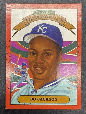 1990 Donruss - Diamond Kings - Bo Jackson #1 Super Rare Error Card 🔥🔥 ...