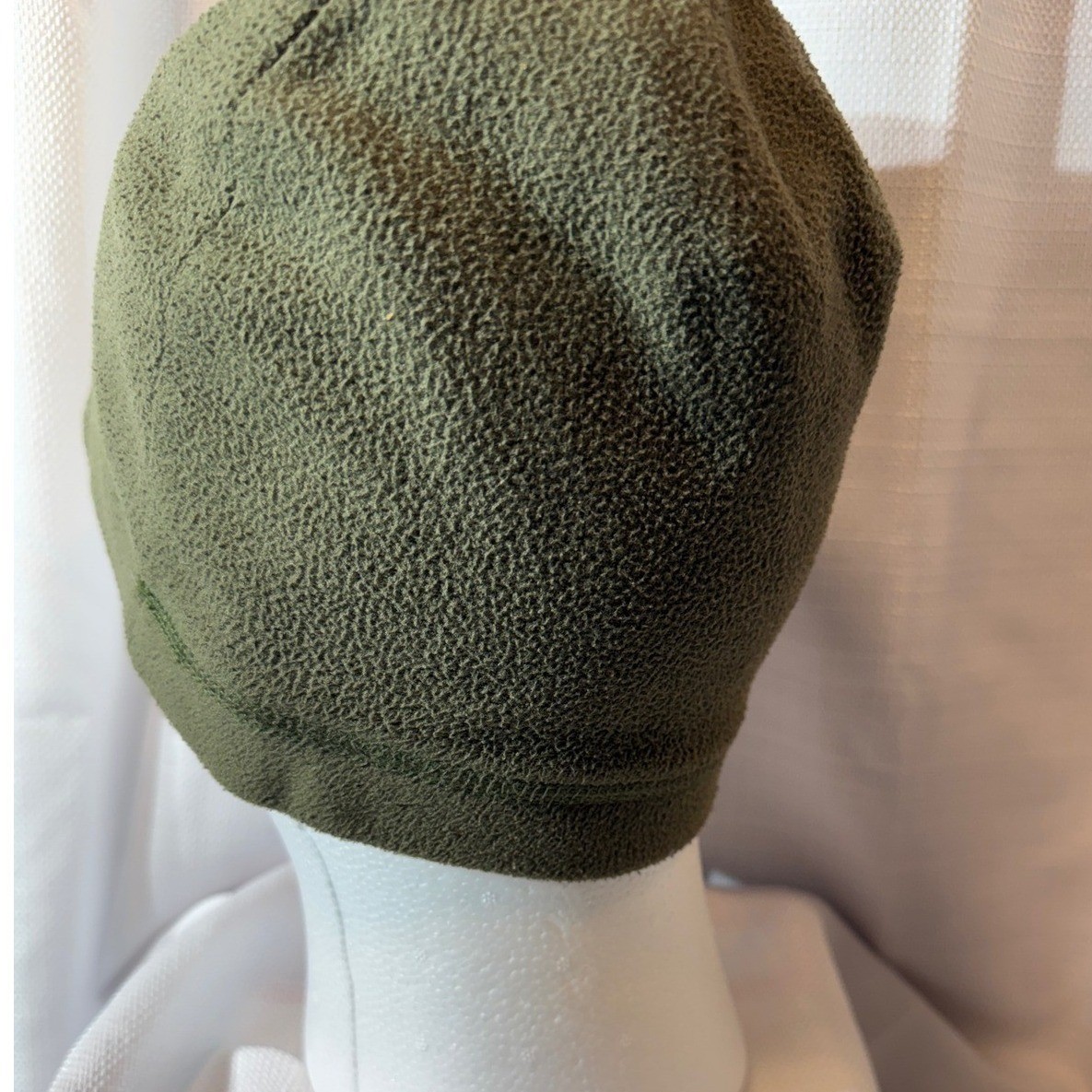 Under Armour Mens Fleece Beanie Hat Olive Green Tactical ColdGear Logo ...