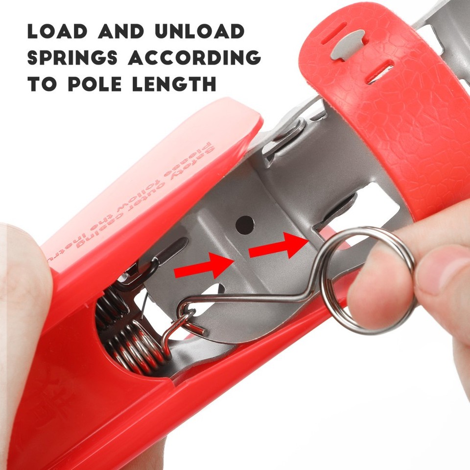 Fishing Rod Holder Adjustable Spring Fish Rod Rack Automatic Stainless ...