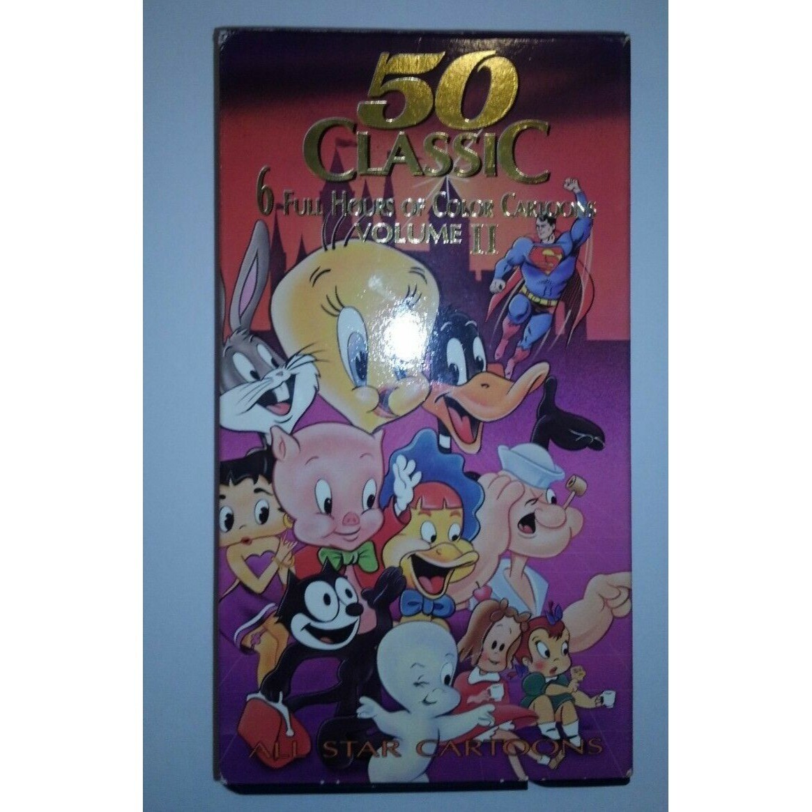 50 Classic 6 Full Hours Of Color Cartoons - Volume II(2) - VHS (1991 ...