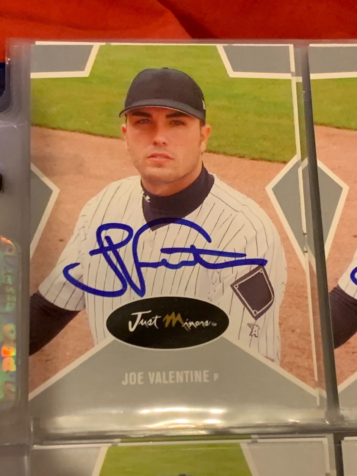 JOE VALENTINE AUTOGRAPHED SIGNED 2003 JUST MINORS SILVER CARD COA | eBay